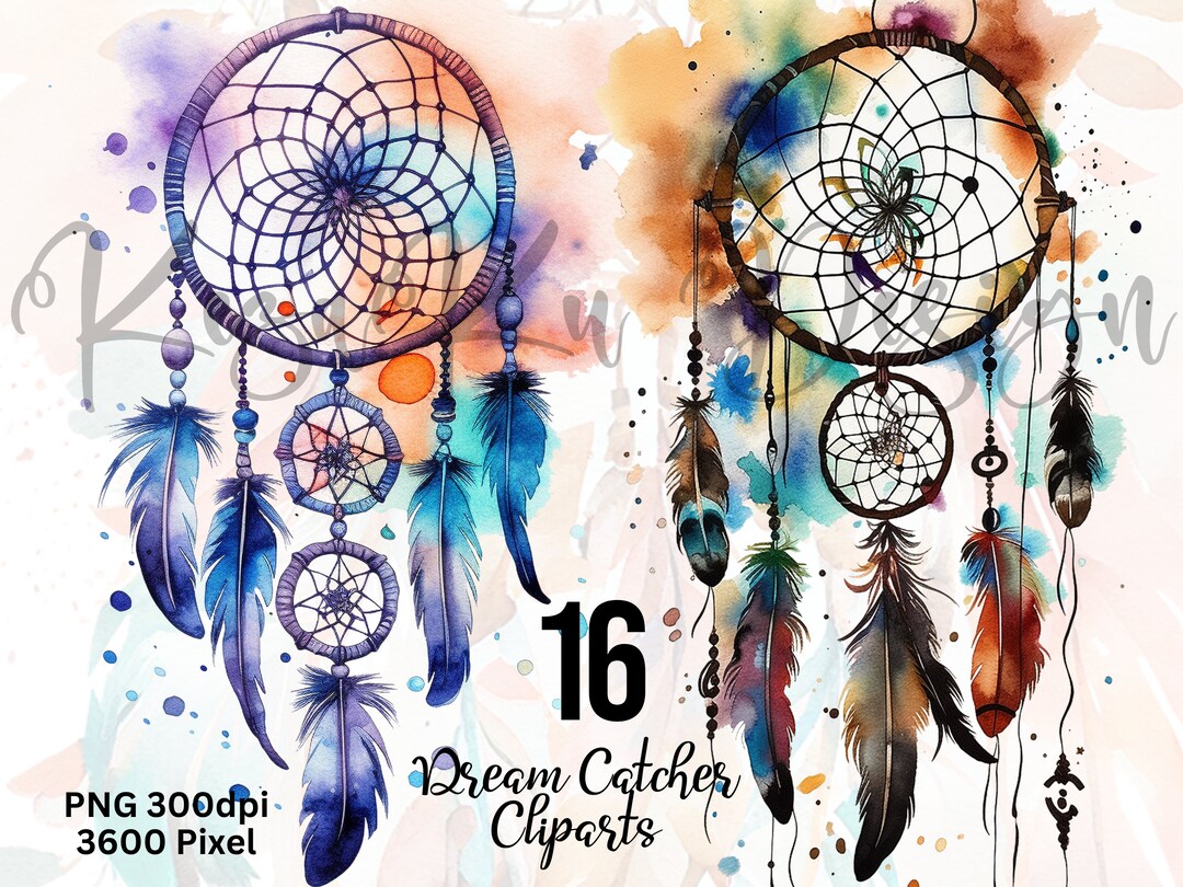 Watercolor Dream Catcher Cliparts, Dream Catcher Cliparts, Dream ...