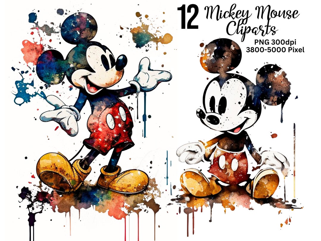 Mickey the Mouse Cartoon PNG Clipart, Transparent, Watercolor Mouse ...
