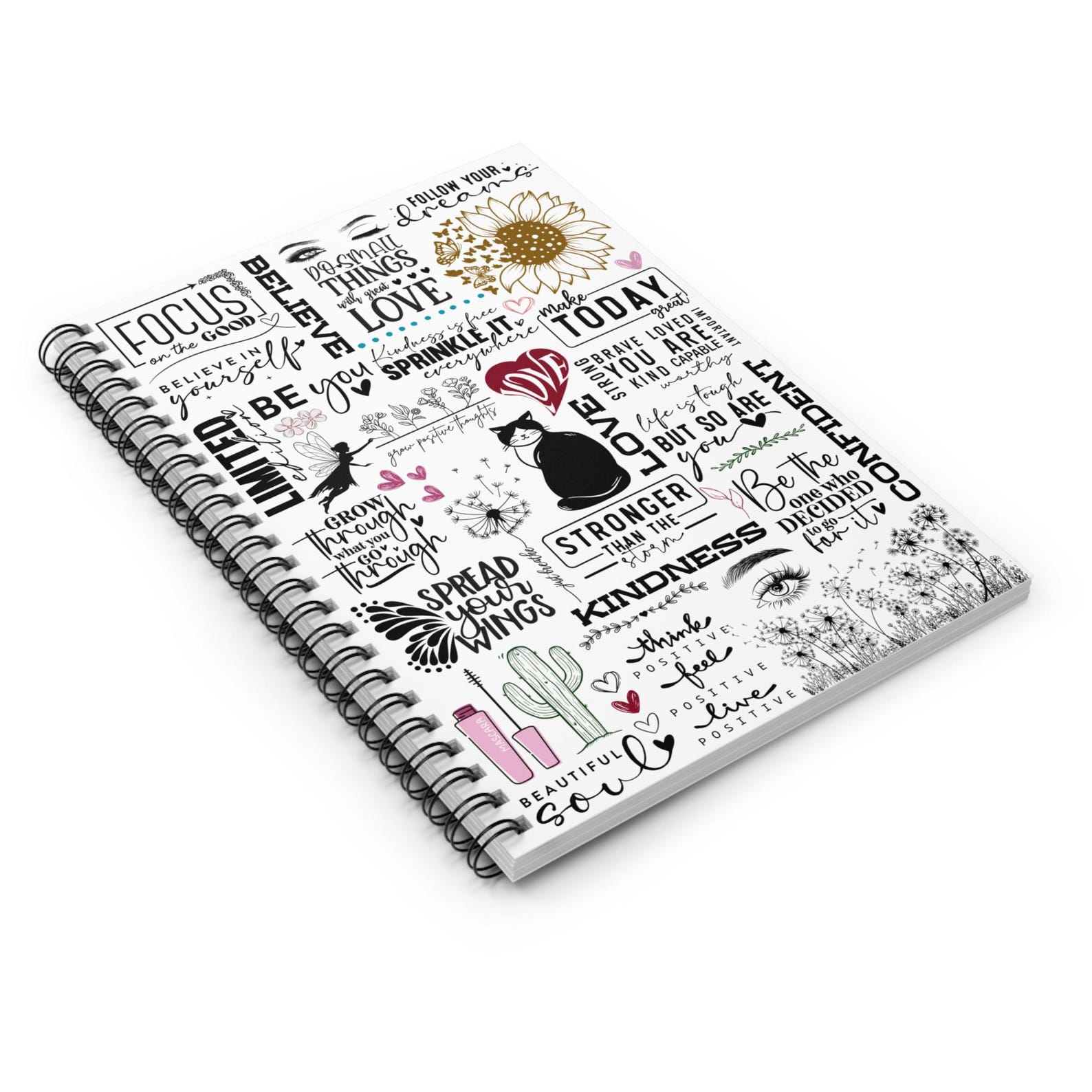 Positive Affirmations Notebook Cover Design-t2, Notebook Cover ...
