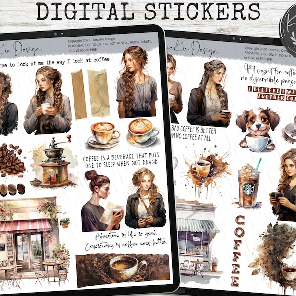 Coffee Planner Stickers - Etsy