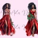 Red Christmas Black Girl Cliparts Type 1, Christmas Black Girl Clipart ...