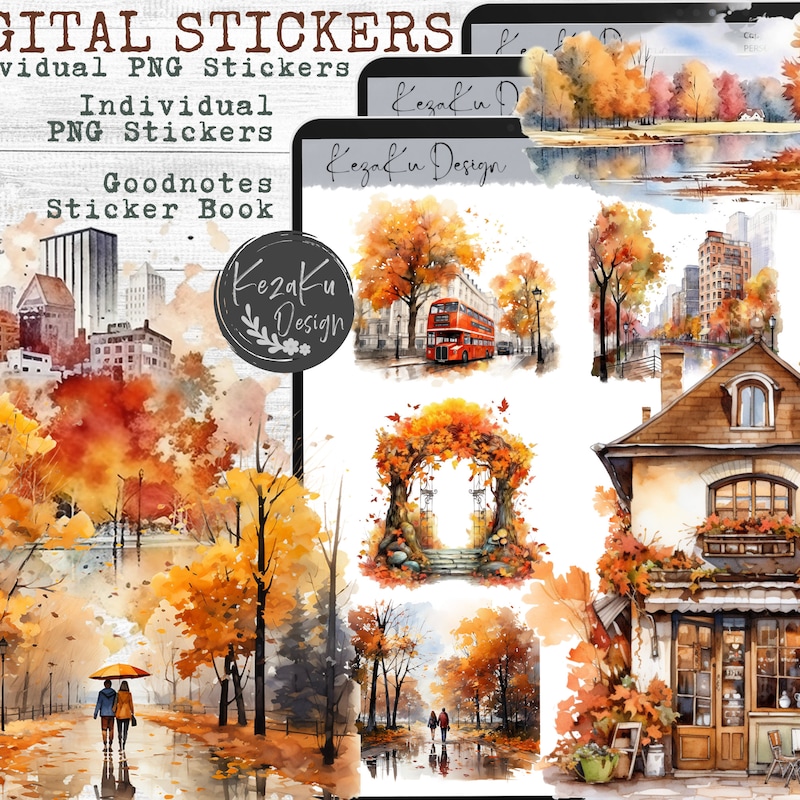 Autumn Digital - Etsy