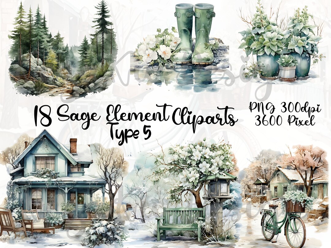 Sage Element Cliparts, Sage Clipart, Furnitures PNG, Sofa Images, Sage ...