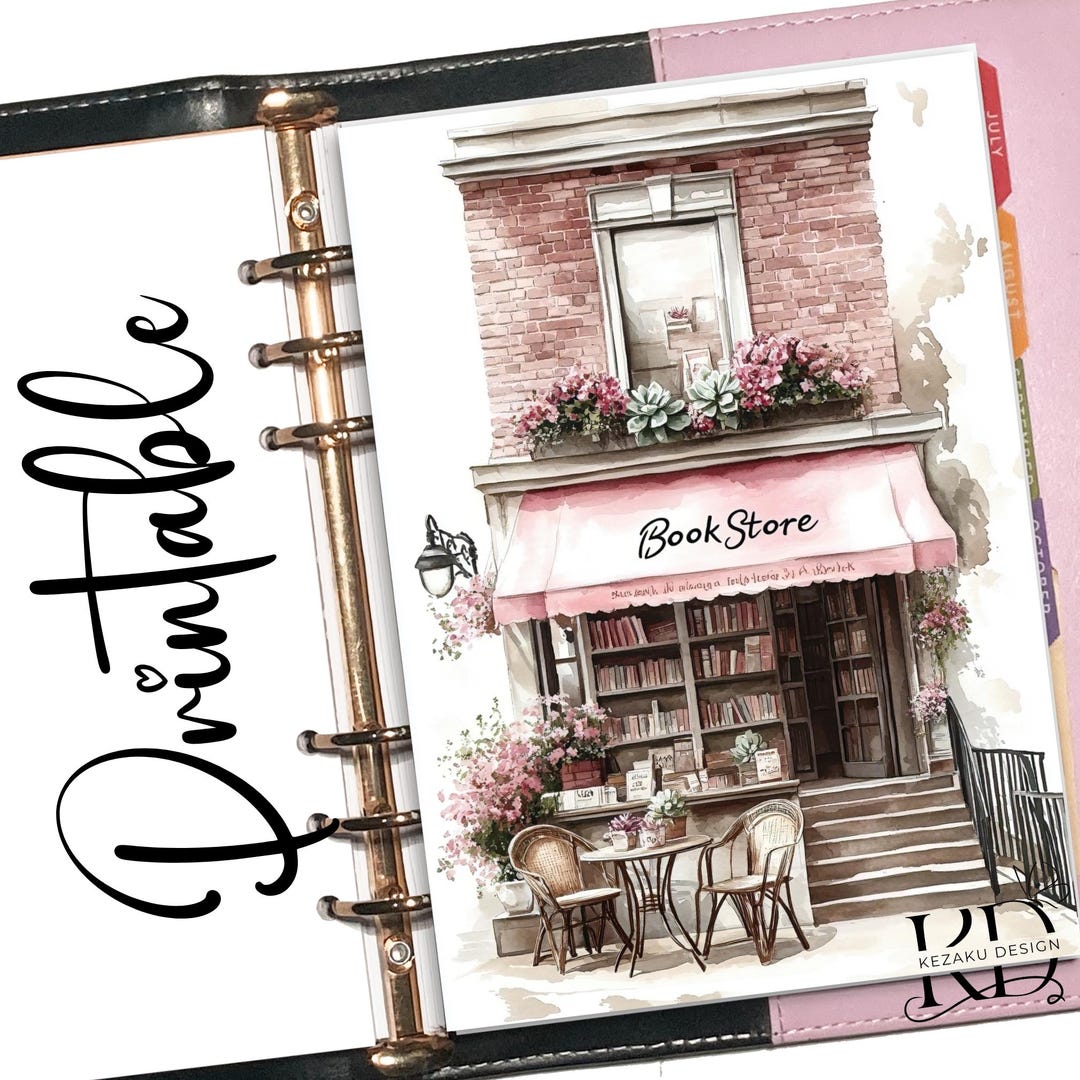 PRINTABLE Book Store Planner Dashboards, Printable Planner Dashboards ...