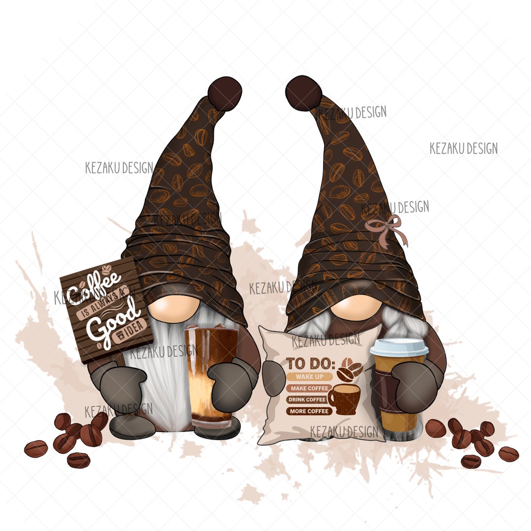 Coffee Gnomes PNG, Gnomes Png, Nordic Gnomes Png, Coffee Gnomes ...