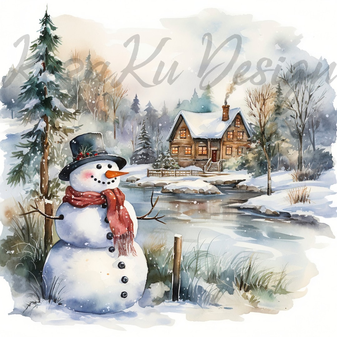 Clipart del pupazzo di neve di Natale 10 JPG di alta qualità, Buon ...