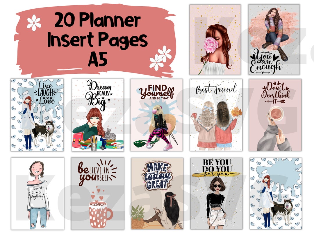 DIGITAL Planner Insert and Cover, Digital Planner Dashboard, PRINTABLE ...