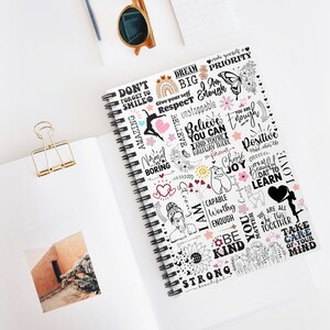 Positive Affirmations Notebook Cover Design, Notebook Cover ...