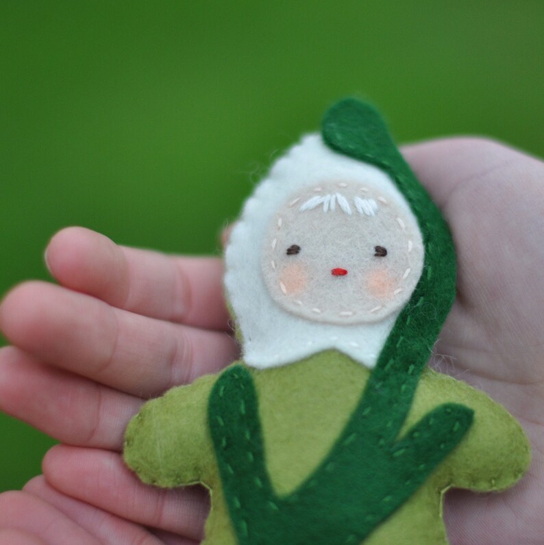 Snowdrop Felt Pattern, Waldorf Doll, Waldorf Toys, Waldorf Puppe, Felt ...