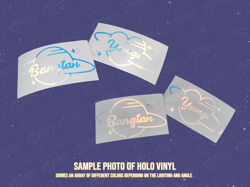 BTS Planet/heart Bias Vinyl Decal Sticker for Your Light | Etsy