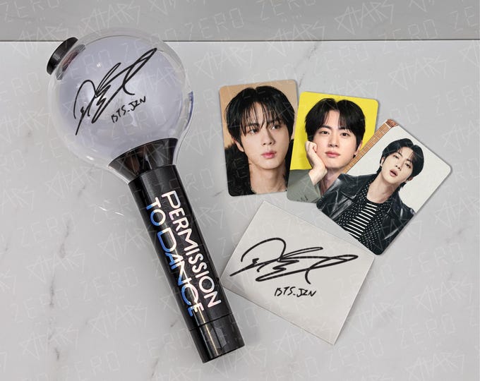 BTS Jin Signature ARMY Bomb Vinyl Decal Sticker for Your Light Stick ...