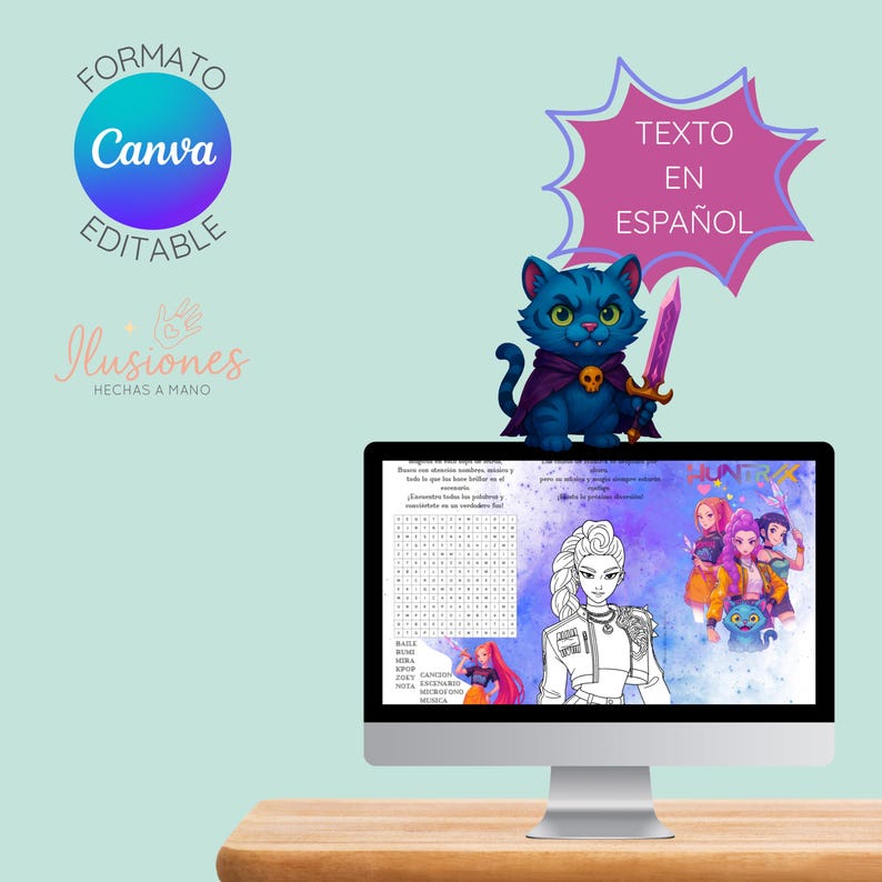 Editable Canva Template | Children's Activities in Spanish | High ...