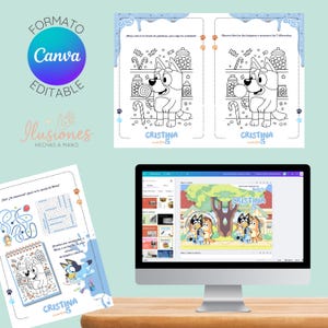 Bluey Printable Coloring and Activity Book | Educational Game for Kids ...