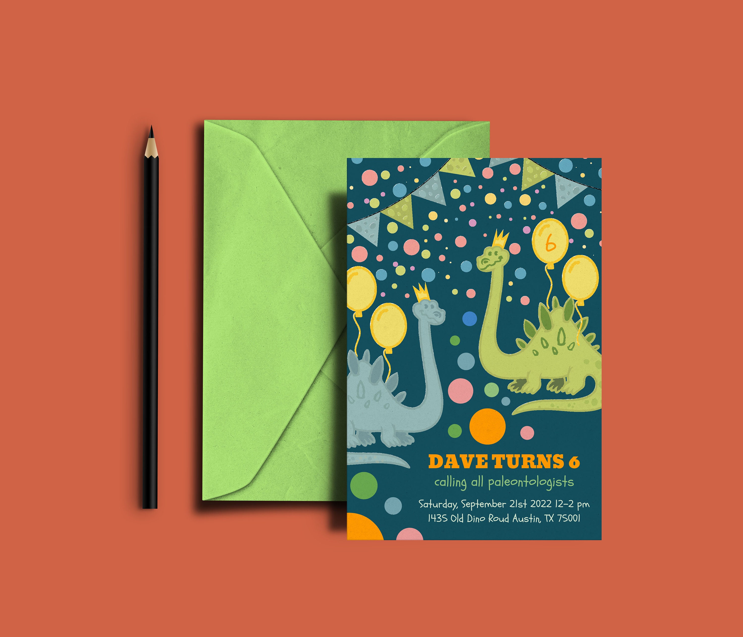 Dinosaur Themed Birthday Card - Etsy