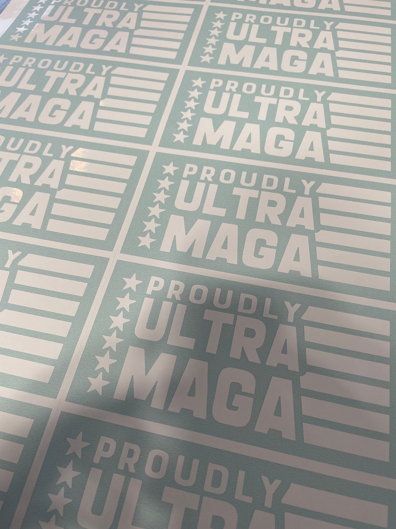 Proudly Ultra MAGA Stars Decal - Etsy