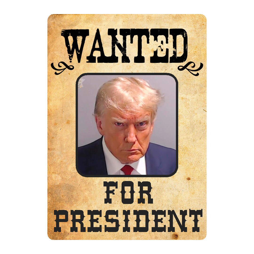 Trump Mugshot Decal - Trump 2024 - Wanted for President - Car Truck ...