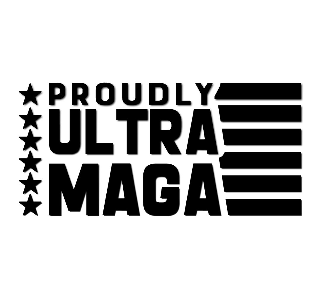 Proudly Ultra MAGA Stars Decal - Etsy