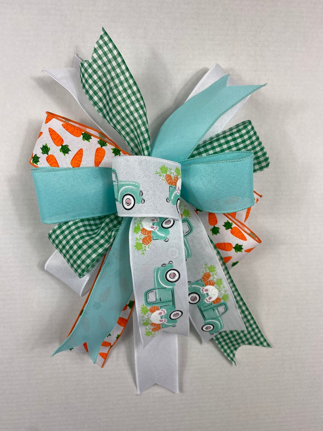 Easter Bow for Wreath, Easter Basket Bow, Easter Bunny Bow - Etsy