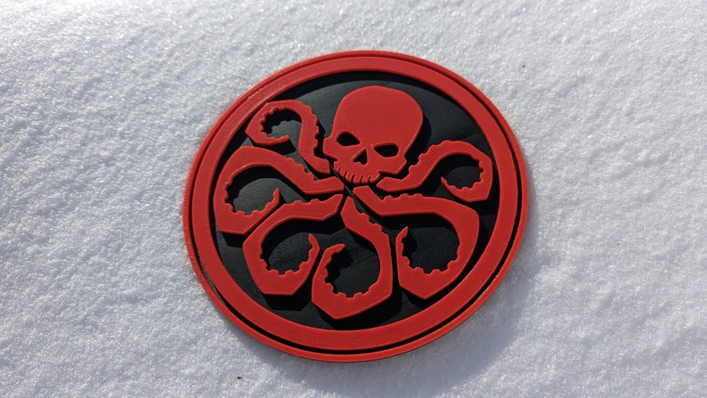 Hydra Emblem 3D Printed Wall Mount Coaster Desk Ornament - Etsy