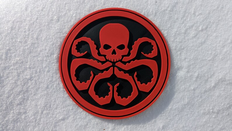 Hydra Emblem 3D Printed Wall Mount Coaster Desk Ornament - Etsy