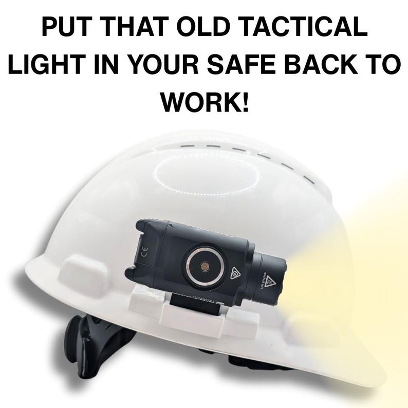 Picatinny Rail Clip + Free Sticker - Hard Hat Light Accessory - Great ...
