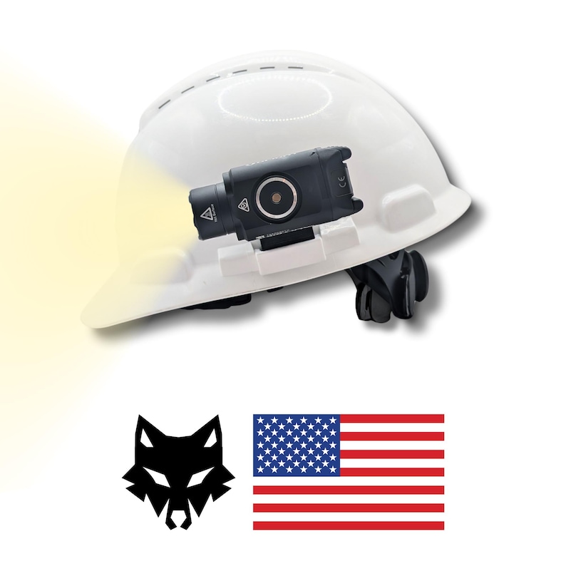 Picatinny Rail Clip + Free Sticker - Hard Hat Light Accessory - Great ...