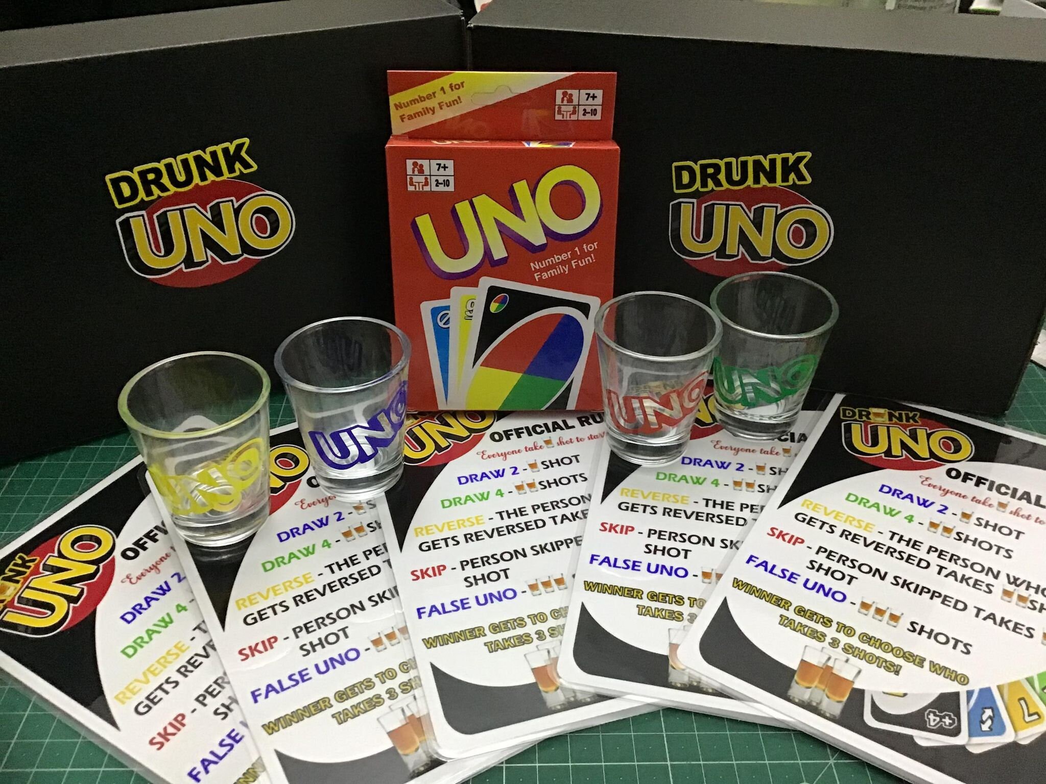 Drunk Uno 4 Shots Game, Drinking, Date Night, Hens Party, Birthday Gift ...