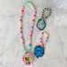 Tomagachi Kandi Set, 3D Shaker Necklace & Matching Bracelets, Perler ...