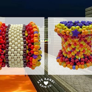 Mario Kart Inspired Huge CUSTOM 3D Rotating Kandi Cuff Bracelets With ...