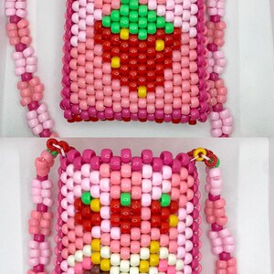Strawberry Milk Carton Kandi Purse Y2K Crossbody Bag - Etsy