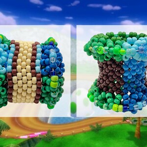 Mario Kart Inspired Huge CUSTOM 3D Rotating Kandi Cuff Bracelets With ...