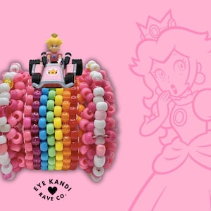 Mario Kart Inspired Huge CUSTOM 3D Rotating Kandi Cuff Bracelets With ...