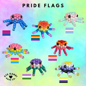 CUSTOM Kandi Octopus 3D Pendant Necklace - Choose the Colors & Chain ...