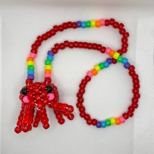 CUSTOM Kandi Octopus 3D Pendant Necklace - Choose the Colors & Chain ...
