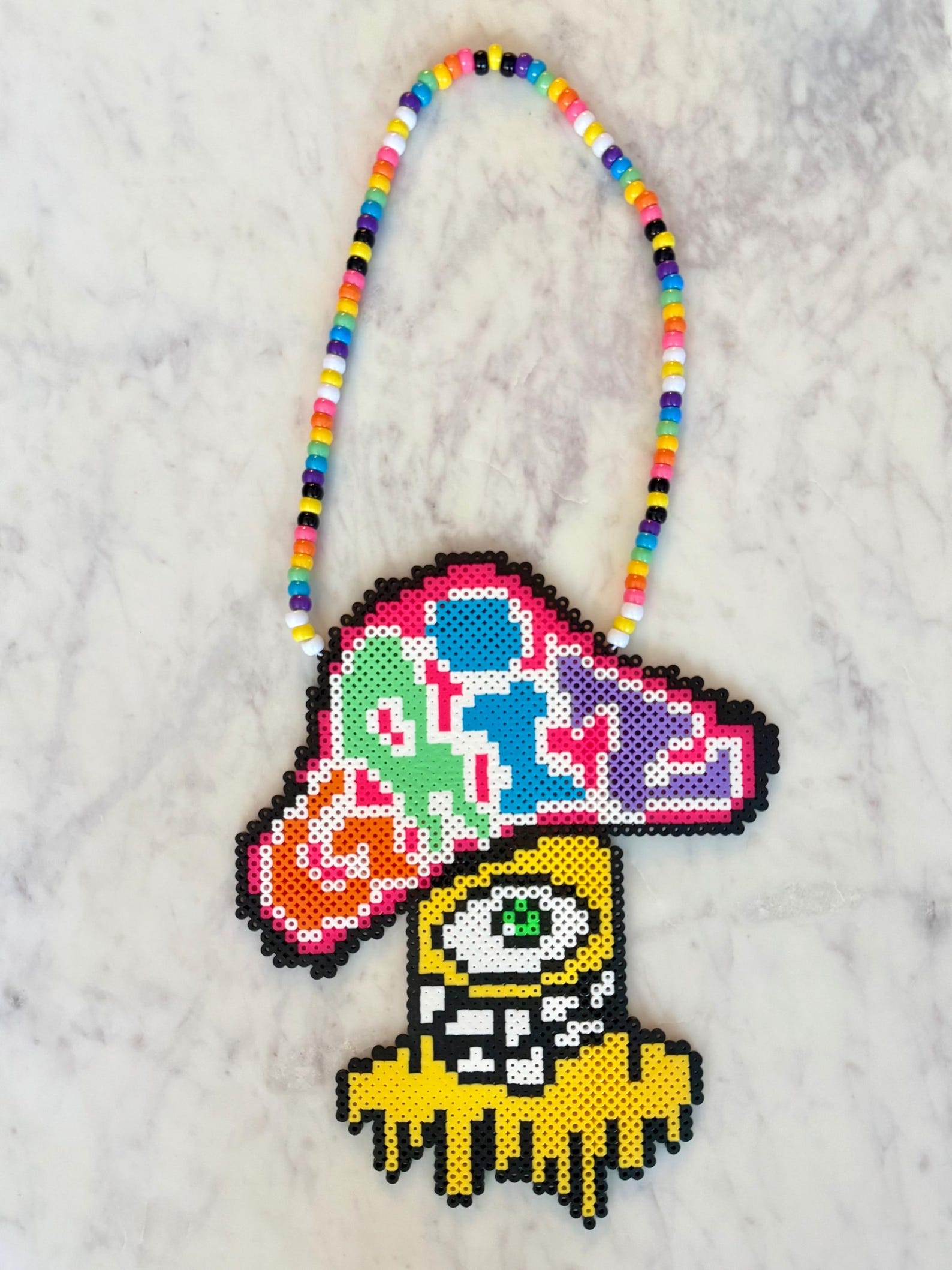 Griz X Subtronics Inspired Perler Necklace – Griztronics Rave Kandi ...