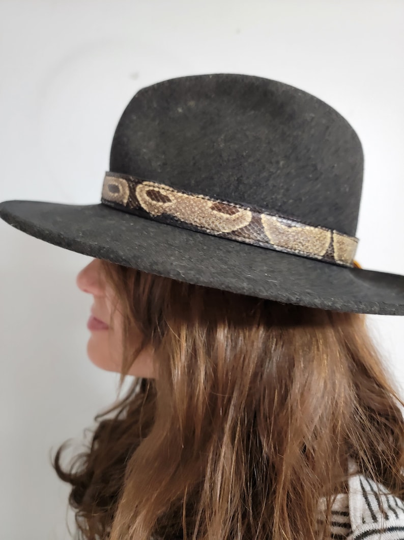 Ball Python Snake Skin Hatbands Western Cowboy Cowgirl Hat - Etsy