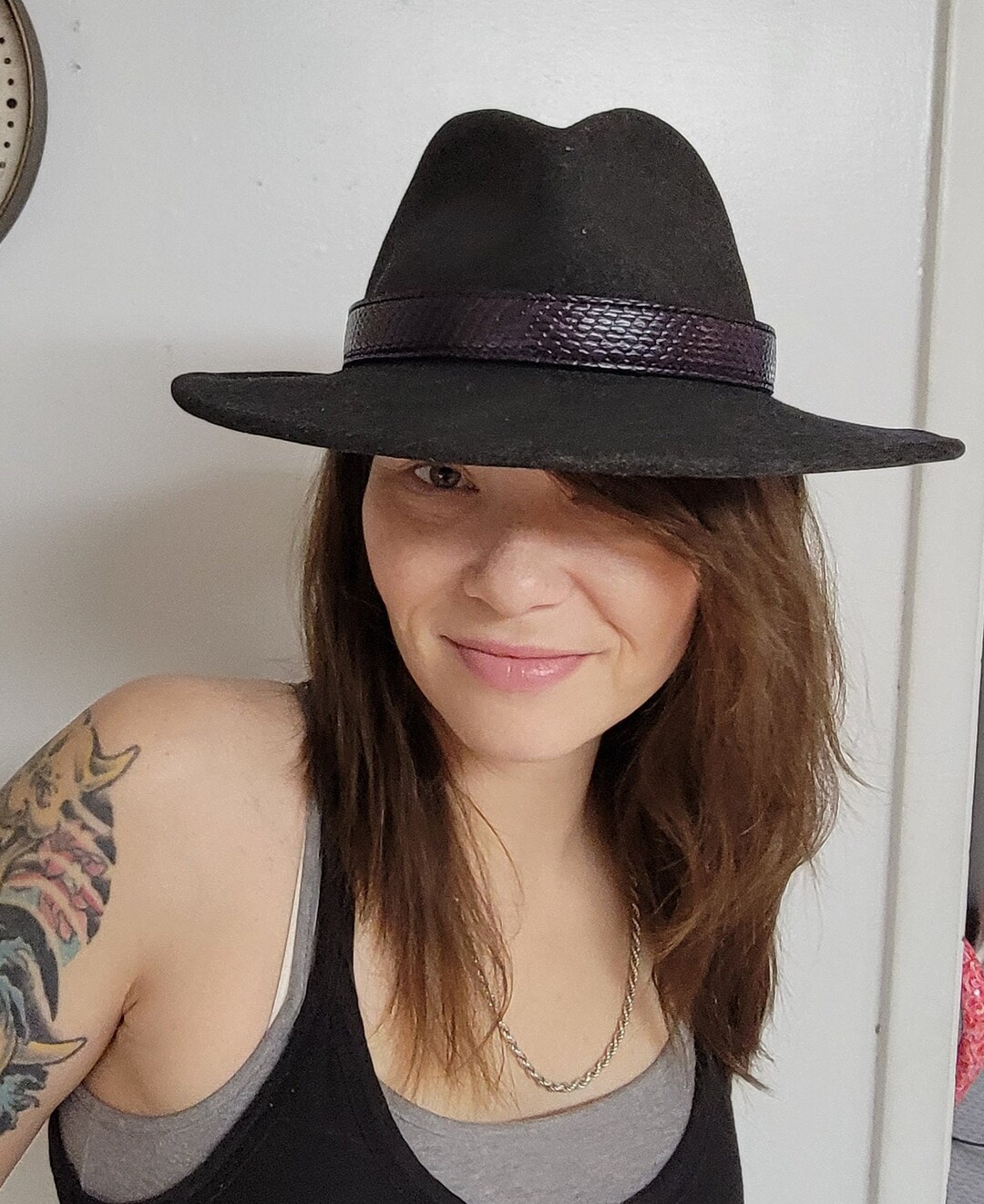 Western Cowboy Cowgirl FAUX RETICULATED PYTHON Snake Skin Hat Band ...