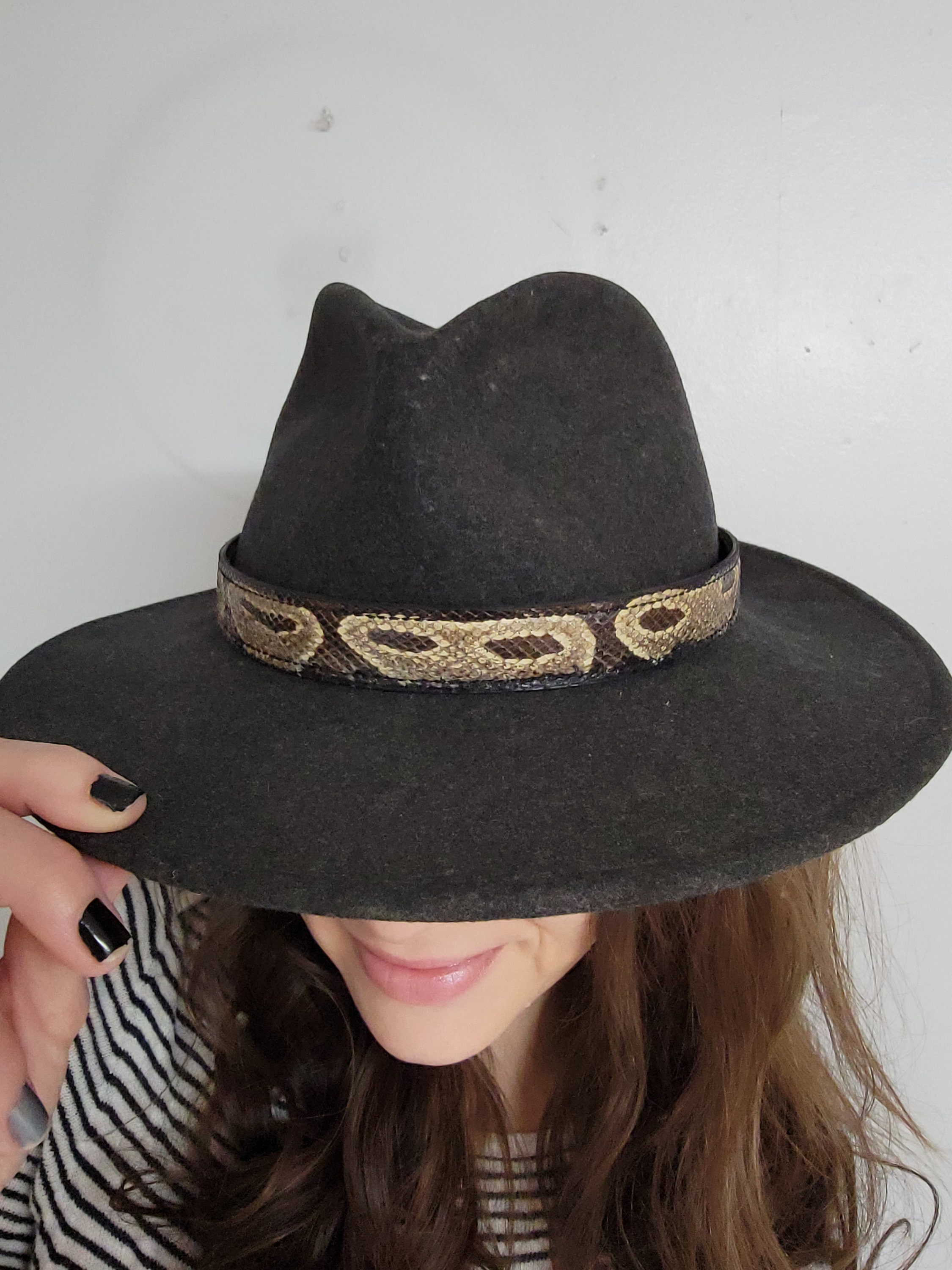 Ball Python Snake Skin Hatbands Western Cowboy Cowgirl Hat - Etsy
