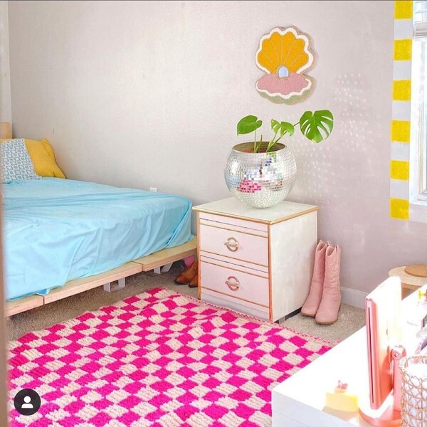 Checkered Rug - Etsy