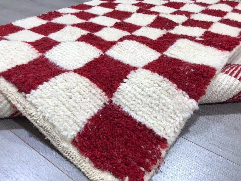 Moroccan Checker Rug / Checkered Rug / Checkerboard Rug / Custom ...