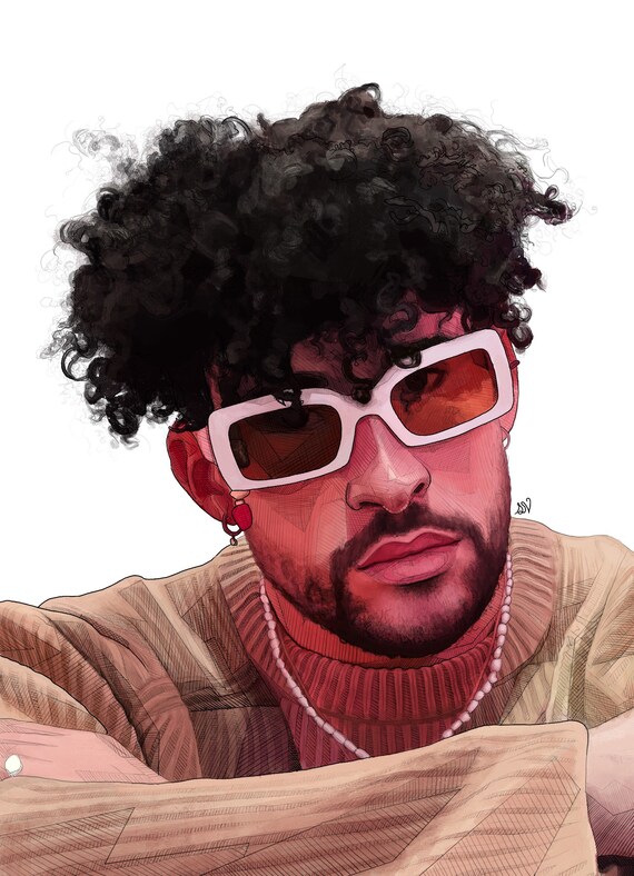 BAD BUNNY Art Print dákiti - Etsy