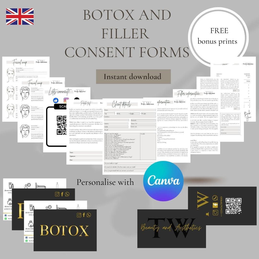 Botox® and Filler Customisable Forms Everything You Need to Start up ...