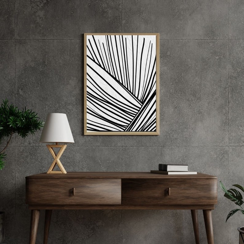 Tri Lines Poster/trio of Lines Artwork/set of Three Art/wall Art/black ...