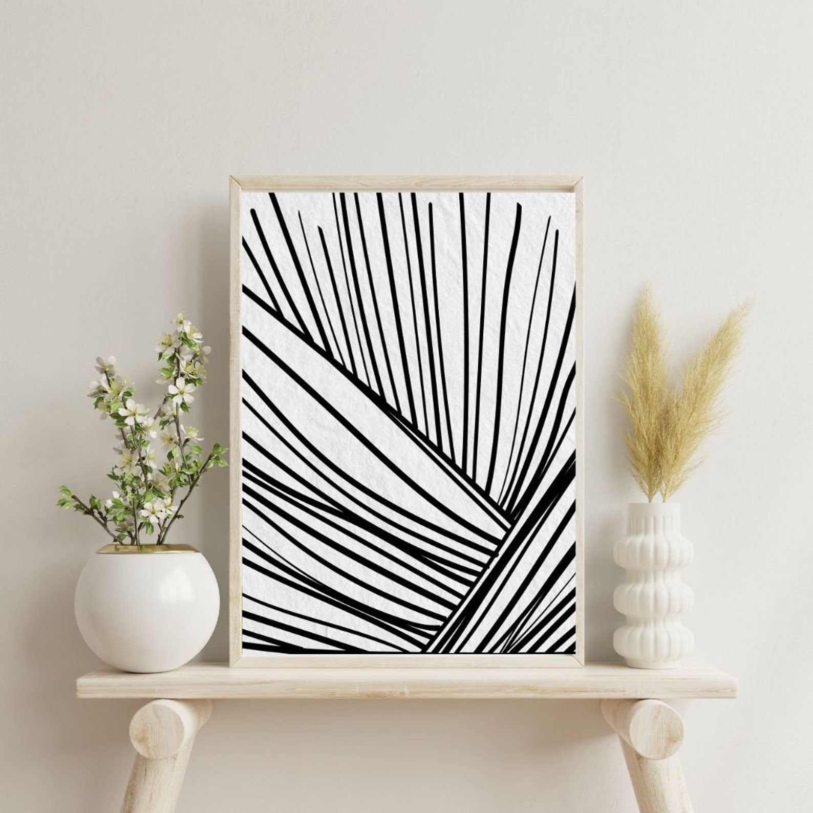 Tri Lines Poster/trio of Lines Artwork/set of Three Art/wall Art/black Lines Wall Art/pdf ...