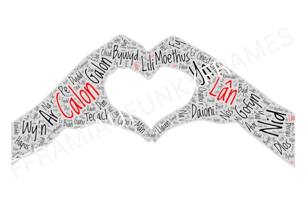 Calon Lan Welsh Hymn A4 Print - Etsy