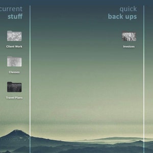 Marble Desktop Folder Icons for Mac, Minimal Black and White Desktop ...