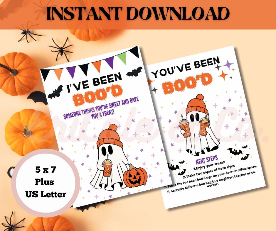 You've Been Boo'd Printable Download, Instant Download I've Been Booed ...