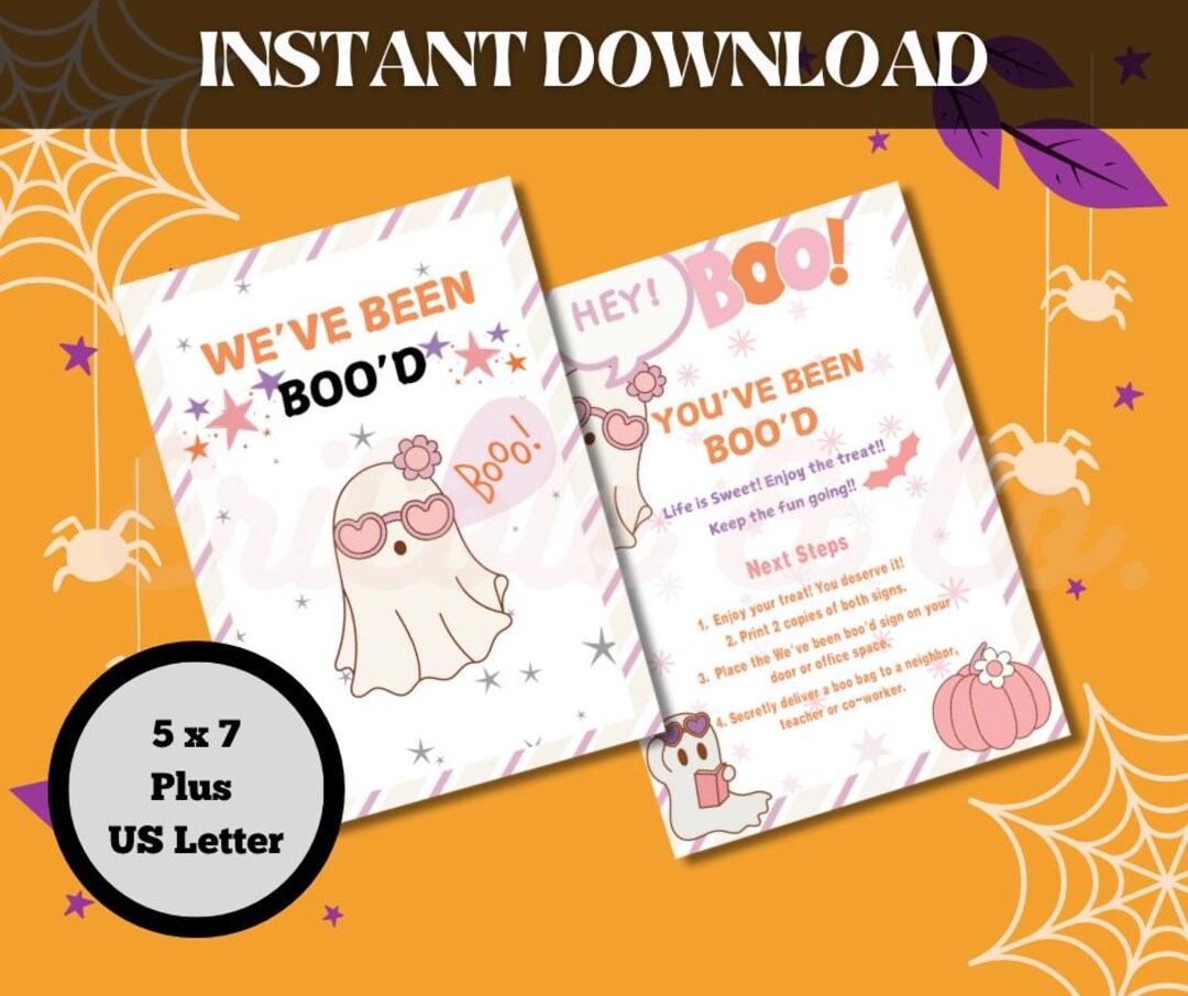 You've Been Boo'd Printable Download Halloween Instant Download I've ...