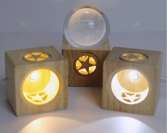 Square Wood Lamp Base - Etsy