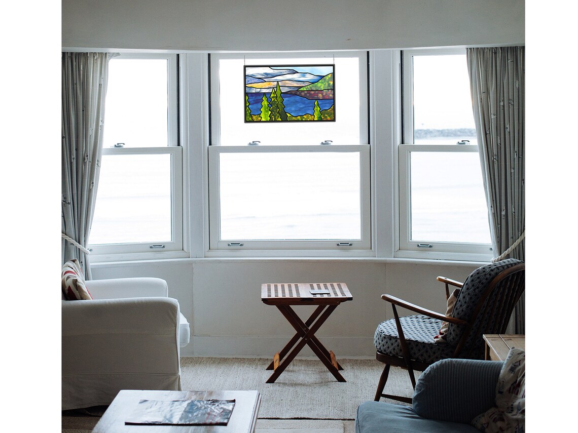 Lake View Pattern for Stained Glass or Mosaics. Makes a - Etsy